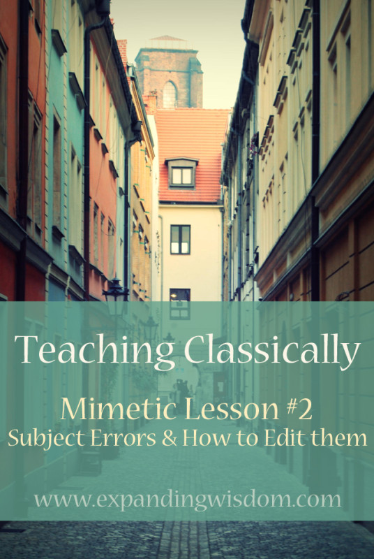 A Mimetic Lesson on Editing Subjects {Watch Now}